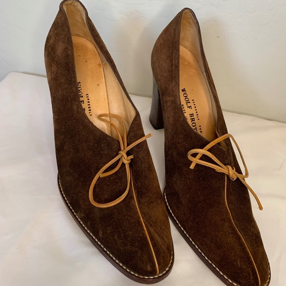 Woolf brothers | Shoes | Woolf Brothers Brown All Leather Pump Heels ...